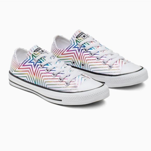 Converse | Shoes | Converse Junior Chuck Taylor All Star Rainbow Star ...